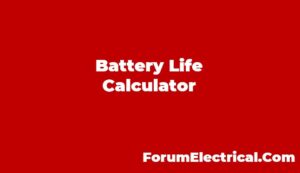 Battery Life Calculator