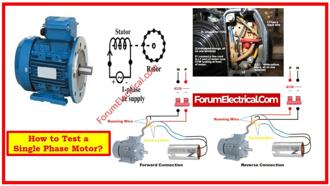 How to Test a Single Phase Motor?
