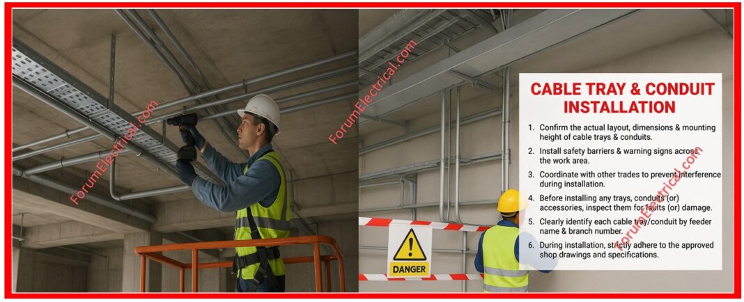 Cable Tray and Conduit Installation Method Statement