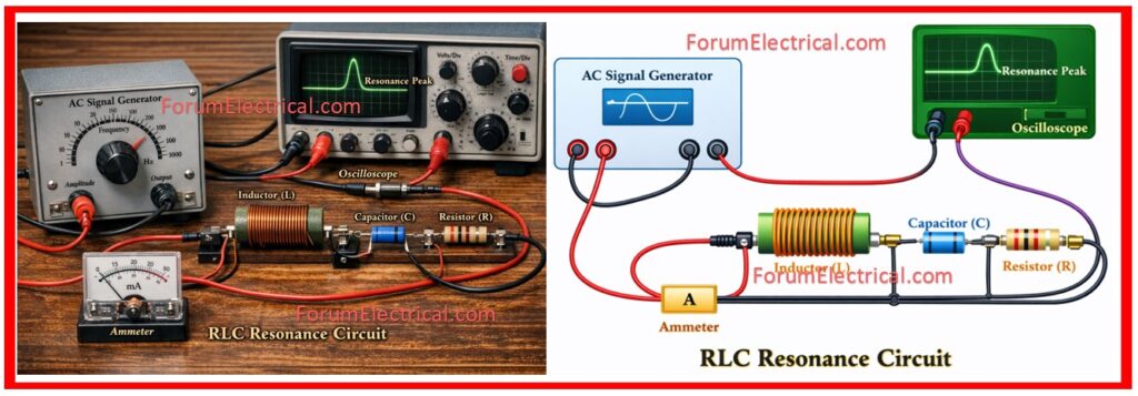 RLC Resonance Circuit Simulator - ForumElectrical.com