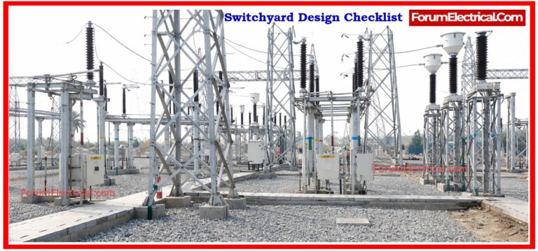 Switchyard Design Checklist