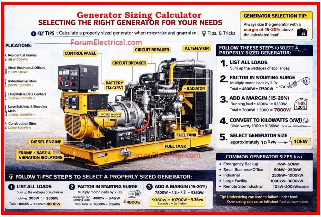 Generator Sizing Calculator