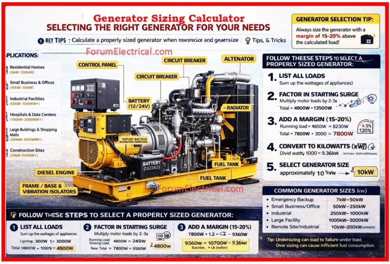 Generator Sizing Calculator